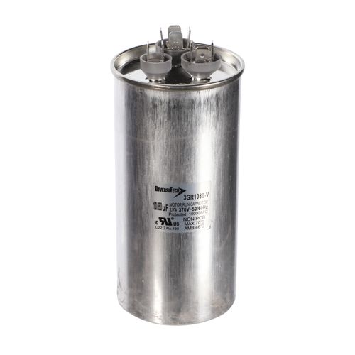 Mtr. Run Cap,Rnd, 80+10uf 370v