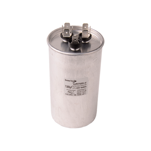 Mtr. Run Cap,Rnd,55+7.5uf 440v