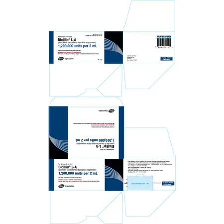 Bicillin L-A 1.2 MU/2 mL PFS, 10/Bx | Dealmed Medical Supplies