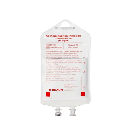 Acetaminophen Injection Bag 10mg/mL 100mL 24/Case | Dealmed Medical ...