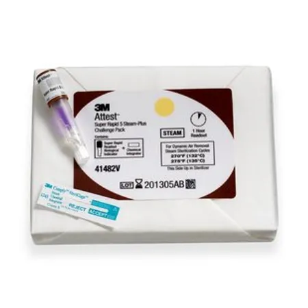 Biological Indicator Test Pack Attest Super Rapid 5 Steam-Plus, 24/Cs ...