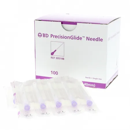 Hypodermic Needle 16G x 1.5" Regular Bevel, 100/Bx - 16G x 1-1/2 ...