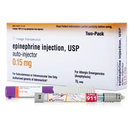 Epinephrine Auto-Injector Jr 0.15 mg, 2/Pk | Dealmed Medical Supplies