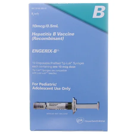 Engerix-B Hepatitis B Vaccine Pediatric 10 mcg/0.5 mL 0.5 mL PFS, 10/Bx ...