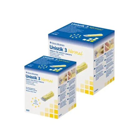Lancet Unistik 3 23G 1.8 mm, 100/Box | Dealmed Medical Supplies
