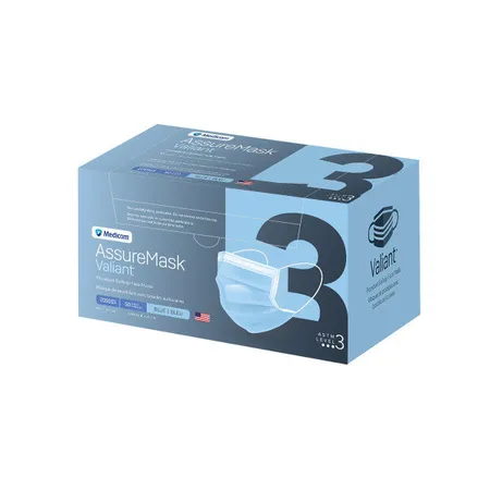 Face Mask Earloop ASTM Level 3 Blue, 50/Box | Dealmed Medical Supplies