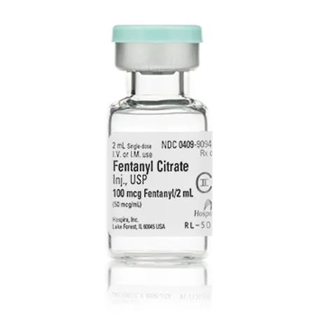 CII Fentanyl Citrate 100 mcg/2 mL 50 mcg/ml 2 mL Preservative-Free, 25 ...