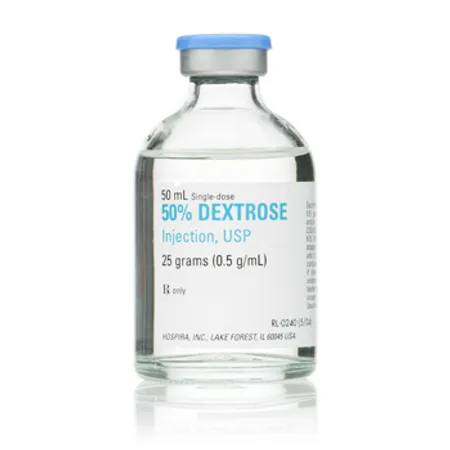 Dextrose 50% 25 g/50 mL 0.5 g/mL 50 mL SDV, 25/Bx | Dealmed Medical ...