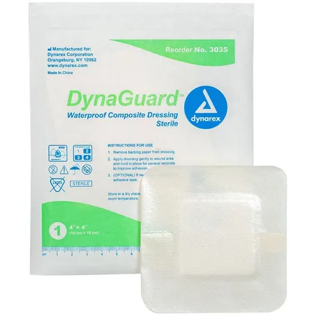 Dressing Bordered Waterproof 6" x 6", 10/Box | Dealmed Medical Supplies