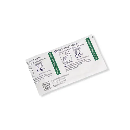 Hypodermic Needle Safety 21G x 1 1/2" Thin Wall,Luer-Lock Hub, Eclipse ...