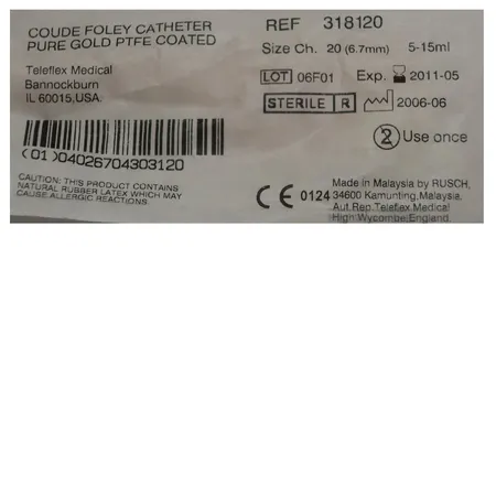 Foley Catheter 2-way 18fr 5cc Coude tip 16” ,ea - 18 FR | Dealmed ...