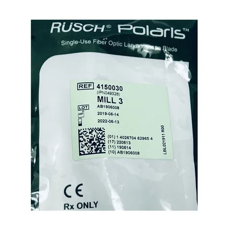 Laryngoscope, Miller Blade, Single-Use Fiber Optic, EA - Miller 2 ...
