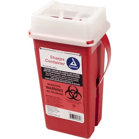 Sharps Container 2 Qt Slide Lid Red, Ea | Dealmed Medical Supplies