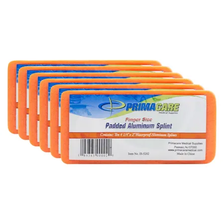 Padded Aluminum Splints - 4-1/4" x 2" | Dealmed Medical Supplies