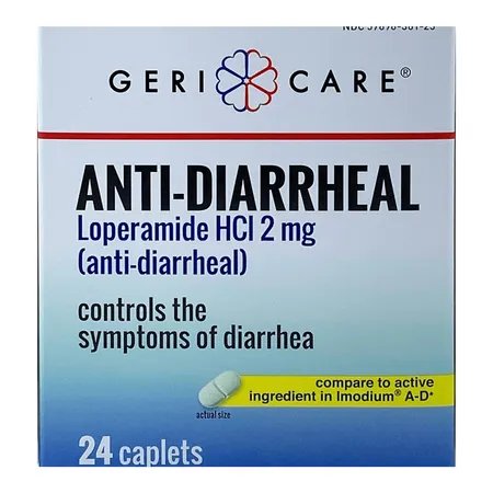Anti-Diarrheal Geri-Care® 2 mg Strength Caplet 24 per Box | Dealmed ...