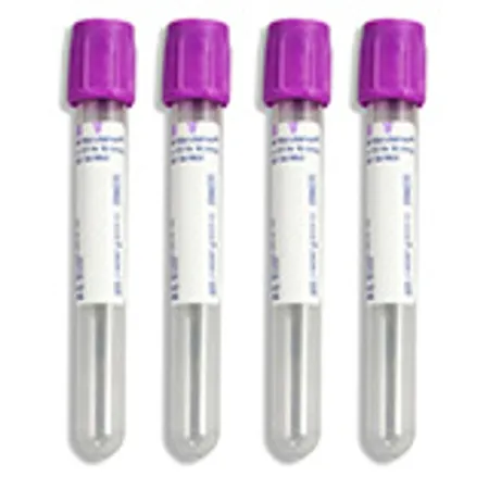 Hematology Tube Vacutainer Plastic K2EDTA Hemogard Lavender 100/Bx, 10 ...
