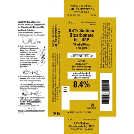 Sodium Bicarbonate 8.4% 10 mL PFS, 10/Bx | Dealmed Medical Supplies