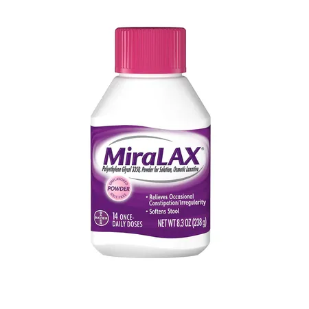 Miralax Laxative Powder 8.3 oz, Ea | Dealmed Medical Supplies