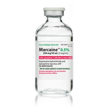 Marcaine with Epi 0.5% 250 mg/50 mL 1:200,000 50 mL MDV, 1/Bx | Dealmed ...