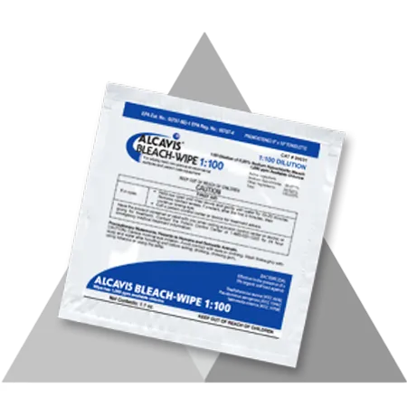 Wipe Bleach 1:100 2's, 50/Bx | Dealmed Medical Supplies