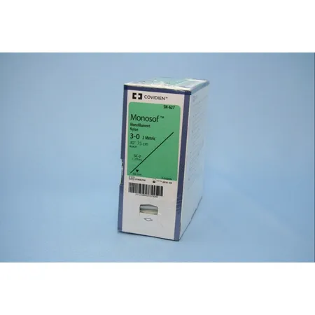 Suture, Cutting, Size 3-0, Black , 30", Needle SC-2, Straight, 3 dz/bx ...