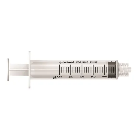 Syringe 5 mL, Luer Lock, 100/Bx - 5 mL | Dealmed Medical Supplies