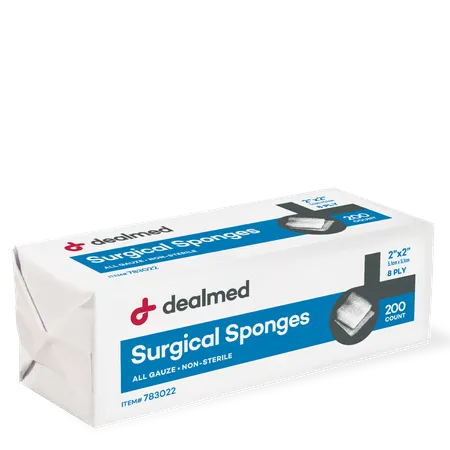 Surgical Sponge N/S Woven 2" x 2" 8-Ply, 200/Box - 2" x 2" | Dealmed ...