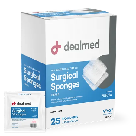 Surgical Sponge N/S Woven 2" x 2" 8-Ply, 200/Box - 2" x 2" | Dealmed ...