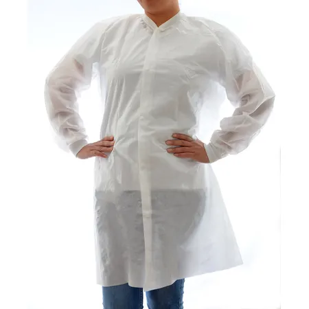 Lab Coat No Pockets SMS White Small Disposable, 50/Cs - Small | Dealmed ...