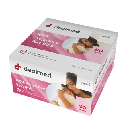Pregnancy hCG Test Strips, 50/Box | Dealmed Medical Supplies