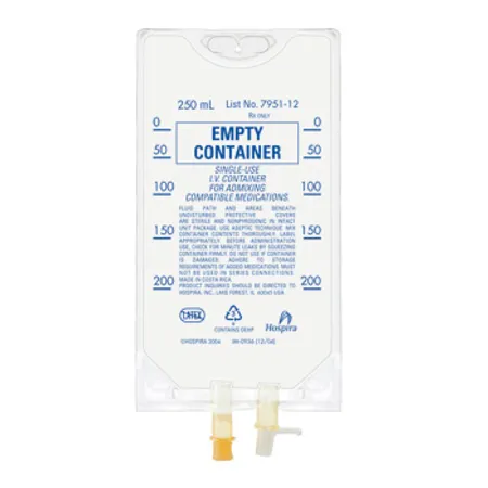 Empty IV Container/Bag 250 mL, Ea | Dealmed Medical Supplies