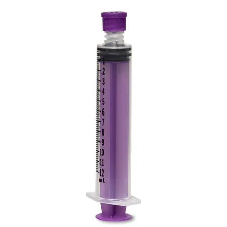 12ML Monoject Syringe, Oral/Enteral, Purple, Non-Sterile, 1000/Cs ...