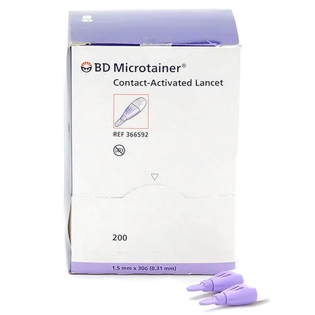Lancet Microtainer Low Flow 30G x 1.5 mm Purple, 200/Bx | Dealmed ...