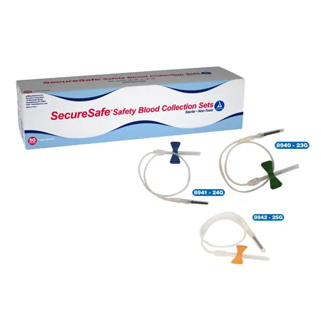 Blood Collection Set 23G x ¾" 12" Tubing, 50/Bx - 23G x 3/4" | Dealmed ...