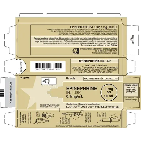 Epinephrine Injection, USP 1mg/10mL (0.1mg/mL) PFS 10/Bx | Dealmed ...