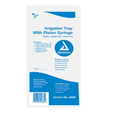 Irrigation Tray w/ 60cc piston syringe, sterile, Ea | Dealmed Medical ...