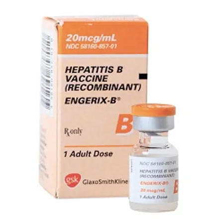 Engerix Hepatitis B Vaccine Adult 20 mcg/mL 1 mL SDV, 10/Pk | Dealmed ...