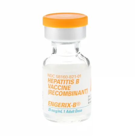 Engerix Hepatitis B Vaccine Adult 20 mcg/mL 1 mL SDV, 10/Pk | Dealmed ...