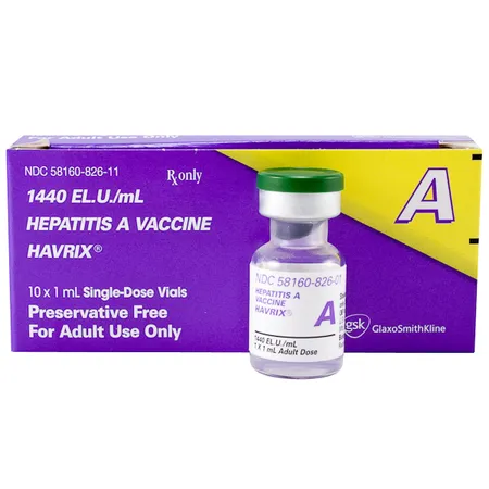 Havrix Hepatitis A Vaccine 1440 Elu/mL Adult 1 mL PFS, 10/Bx | Dealmed ...