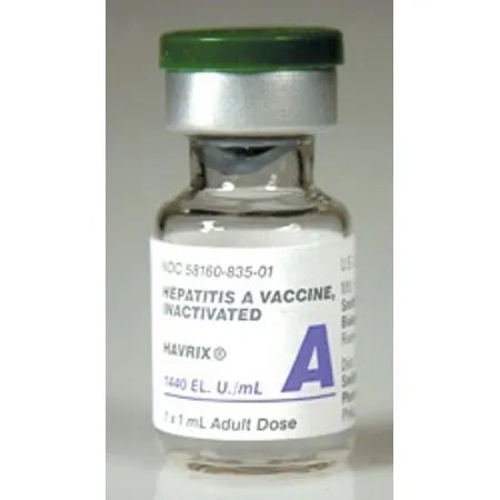 Havrix Hepatitis A Vaccine 1440 Elu/mL Adult 1 mL PFS, 10/Bx | Dealmed ...