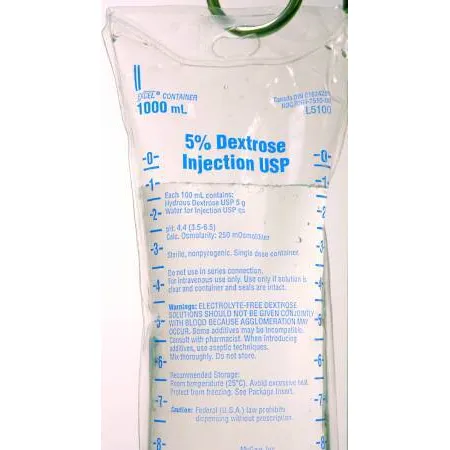 Dextrose 5% 500 mL Bag, Ea | Dealmed Medical Supplies