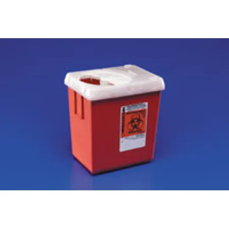 Sharps Container 2.2 Qt Phlebotomy Red, Ea | Dealmed Medical Supplies