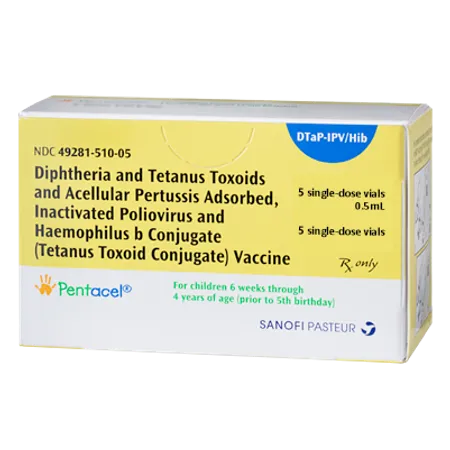 Pentacel Vaccine, 5/Pack | Dealmed Medical Supplies