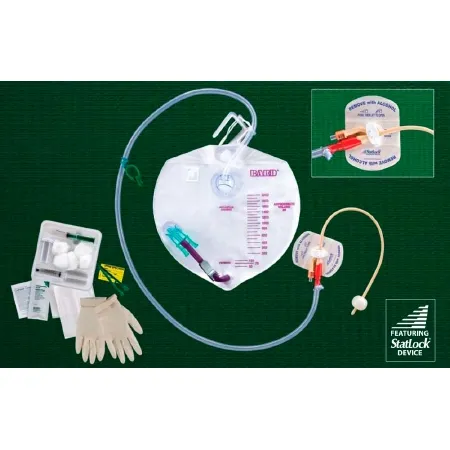 Foley Catheter Tray 16 Fr 5 cc Balloon w/Drainage Bag, 10/Cs | Dealmed ...