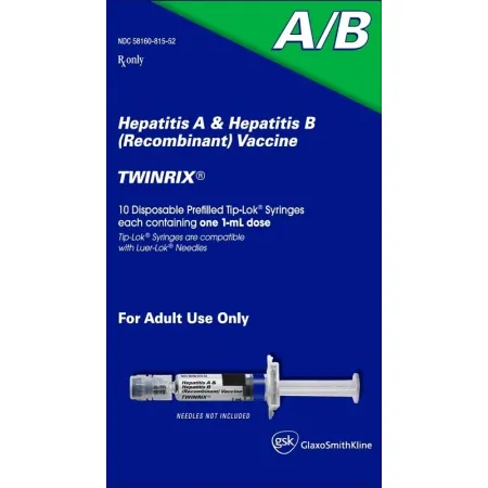 Twinrix Hepatitis A & B Vaccine Adult 1 mL PFS, 10/Bx | Dealmed Medical ...