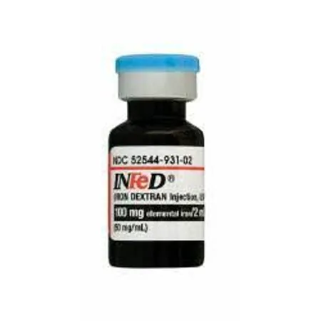 Infed Iron Dextran 100 mg/2 mL 50 mg/mL 2 mL SDV, Ea | Dealmed Medical ...