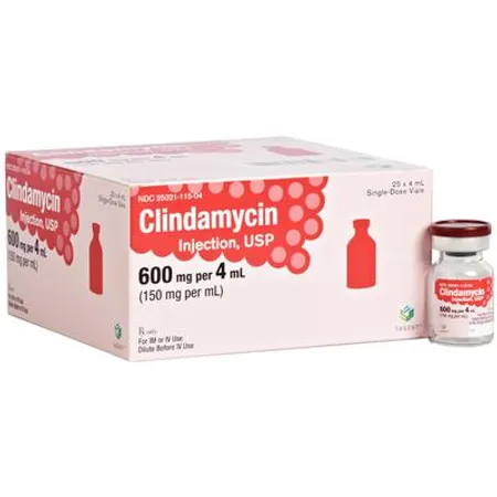 Clindamycin 600 mg/4 mL 150 mg/mL 4 mL SDV, 25/Box | Dealmed Medical ...