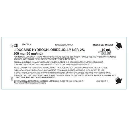 Lidocaine Urojet Topical Jelly 2% Preservative Free Prefilled Syringe ...