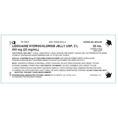 Lidocaine Jelly 2% 400 mg 20 mL PFS, 25/Bx | Dealmed Medical Supplies