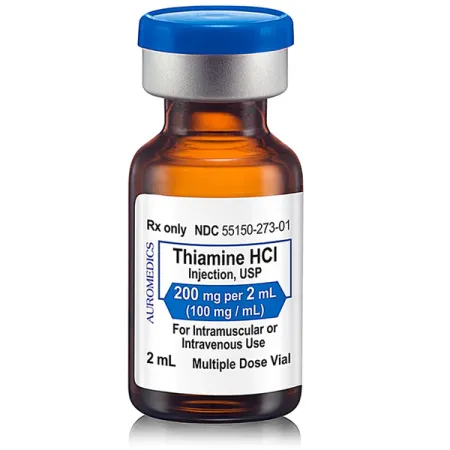 Thiamine HCl Injection USP, MDV 200mg/2mL 25/BX | Dealmed Medical Supplies
